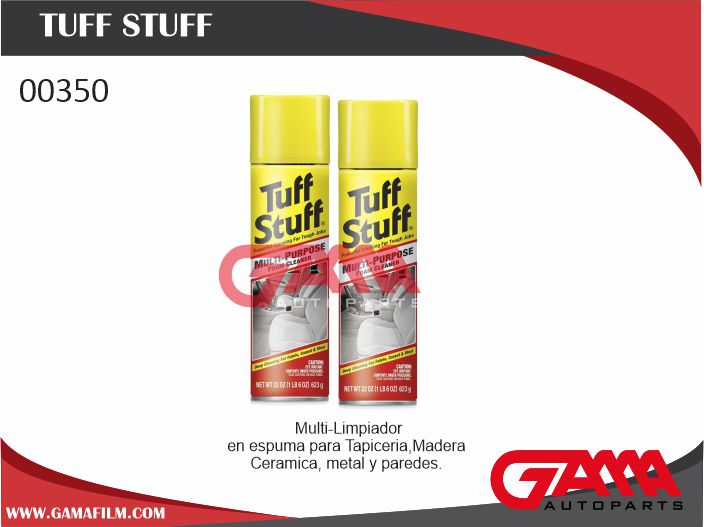 Gamafilm | TUFF STUFF. MULTI-LIMPIADOR EN ESPUMA PARA TAPICERIA, MADERA ...